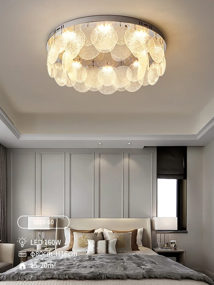 Glass-LED-Ceiling-Light-2024-Luxury-Round-Silver-Lustre-Lamparas-De ...