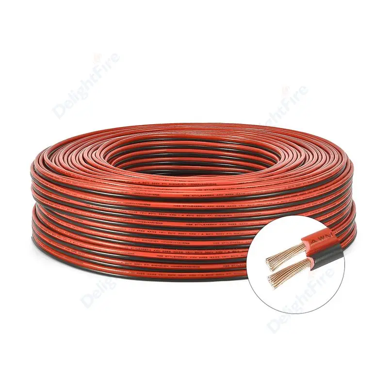 12AWG-Red-Black-Wire-UL2468-Hook-Up-Cable-PVC-Copper-Electrical-Wire ...