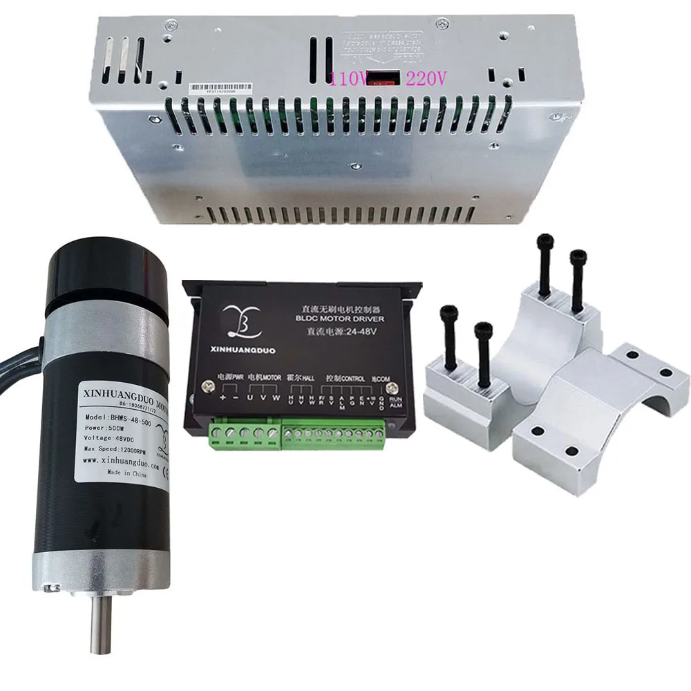 Brushless-Spindle-Motor-Driver-57mm-Bra-adeira-com-Parafusos-48V-500W ...