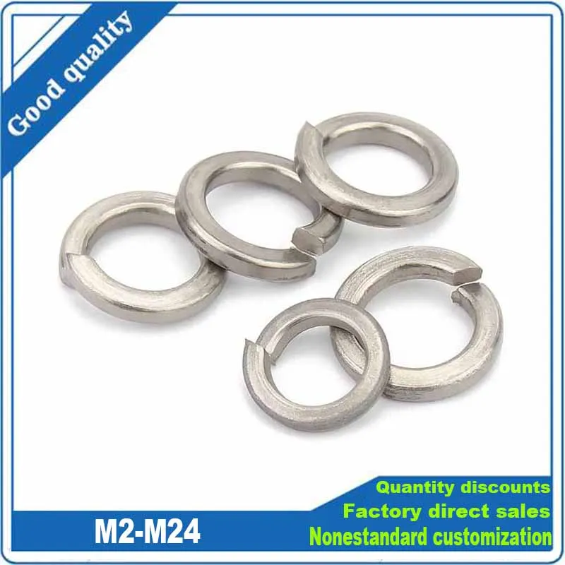 1/2/5/10pc GB93 TA2 Pure Titanium Spring Split Lock Washer M2 M2.5 M3 ...