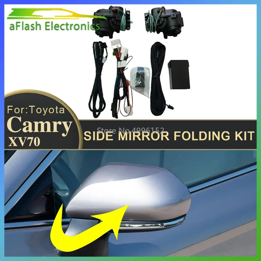 For-Toyota-Camry-XV70-2018-2023-Car-Side-Mirror-Folding-Kit-Rearview ...