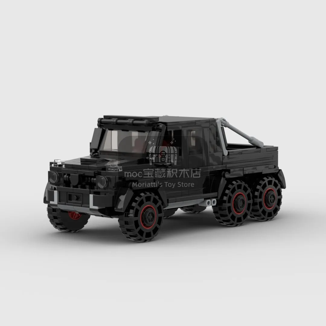 MOC-129383 Benz G63 6X6 Vehicle Speed Champion Racer Building Blocks ...