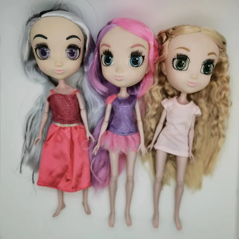 1-Pieces-Random-type-35cm-Height-Big-Head-Doll-with-clothes-accessories ...