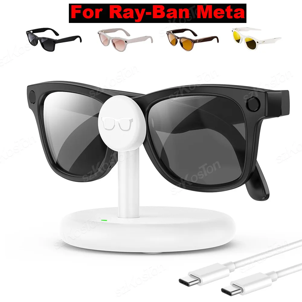 Charging Dock For Ray-Ban Meta Smart Glasses Potable Travel Charger ...