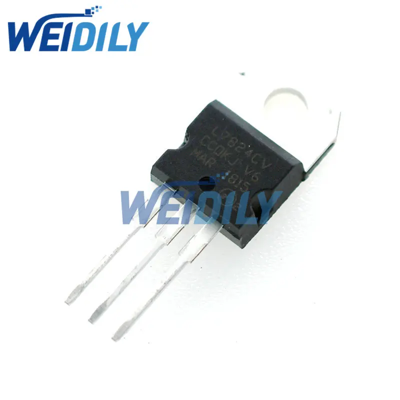 10PCS New L7824 L7824CV 7824 Three Terminal Voltage Regulator Triode ...