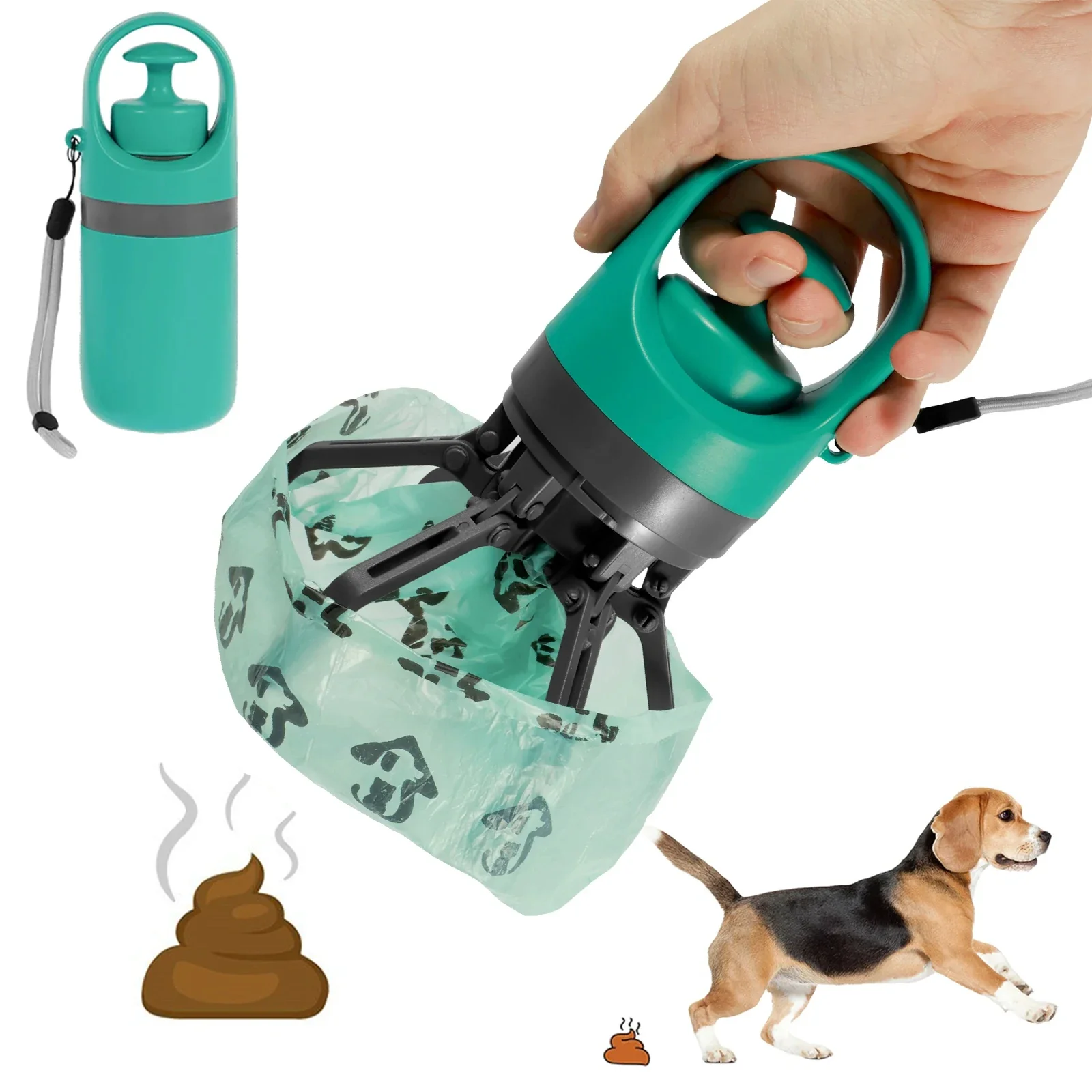 New-Dog-Pooper-Scooper-Pet-Outdoors-Portable-Claw-Poop-Scooper-Garbage ...