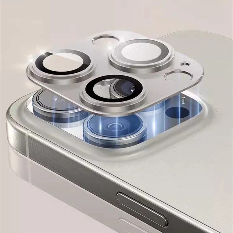 Premium Metal Alloy Camera Lens Protector with Tempered Glass – Full ...