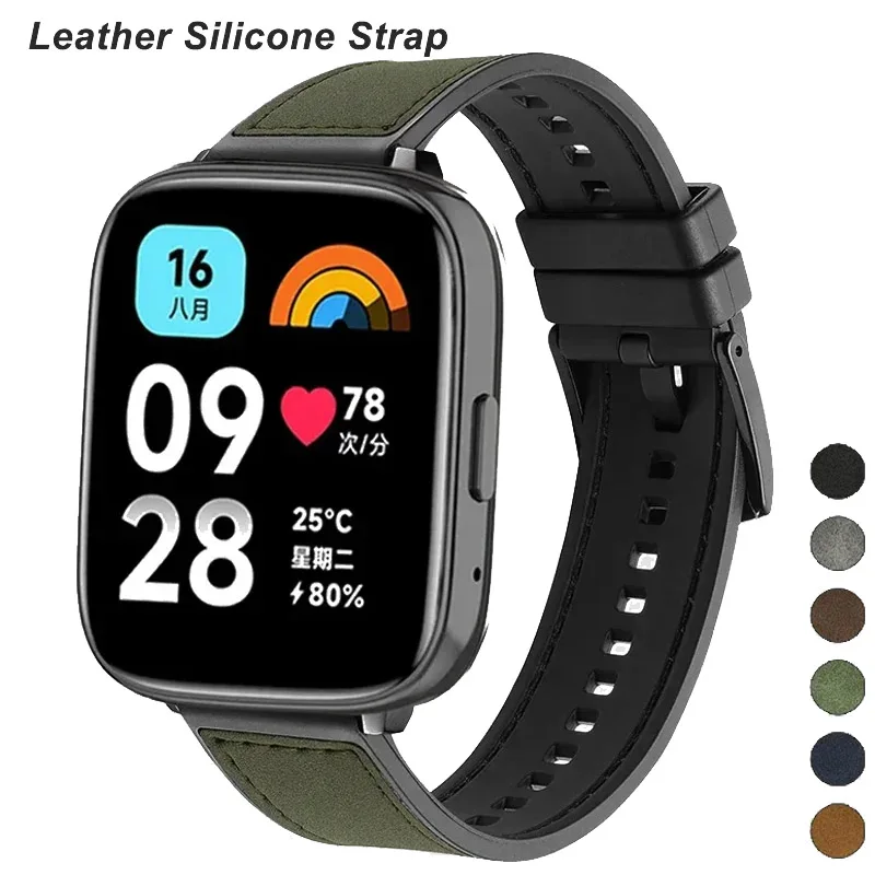 Correa-de-cuero-para-Redmi-Watch-3-Lite-pulsera-activa-de-22mm ...