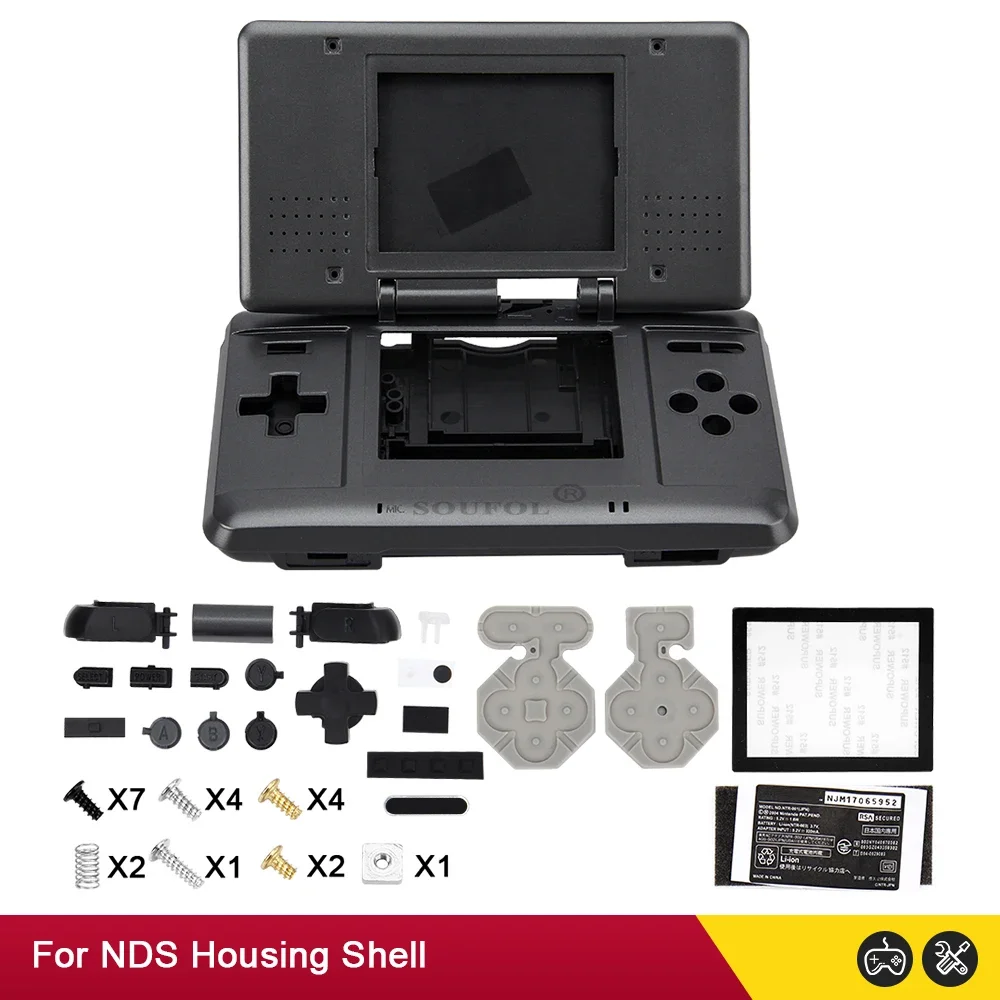 New-For-NDS-Full-Replacement-Housing-Shell-Case-Cover-with-Buttons-for ...