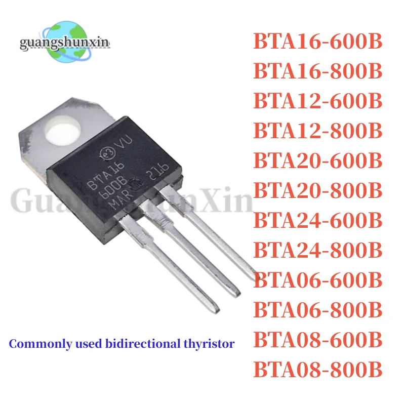 10pcs-M-BTA16-600B-BTA12-BTA20-BTA24-BTA06-BTA08-800B-TO-220-Commonly ...