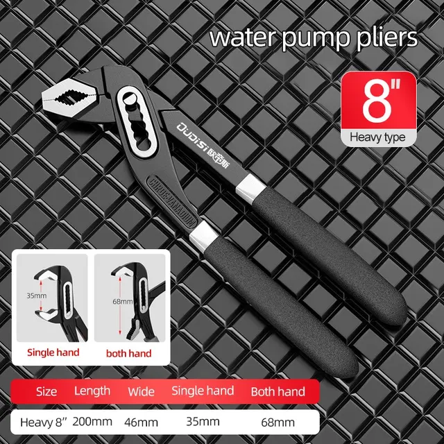 Heavy Duty Pipe Wrenches Set Multifunctional Adjustable Opening Water ...