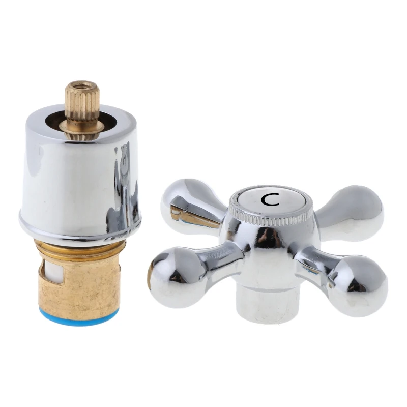 1Set-Copper-Cross-Handle-Bath-Sink-Faucet-Handle-for-Kitchen-Bathroom ...