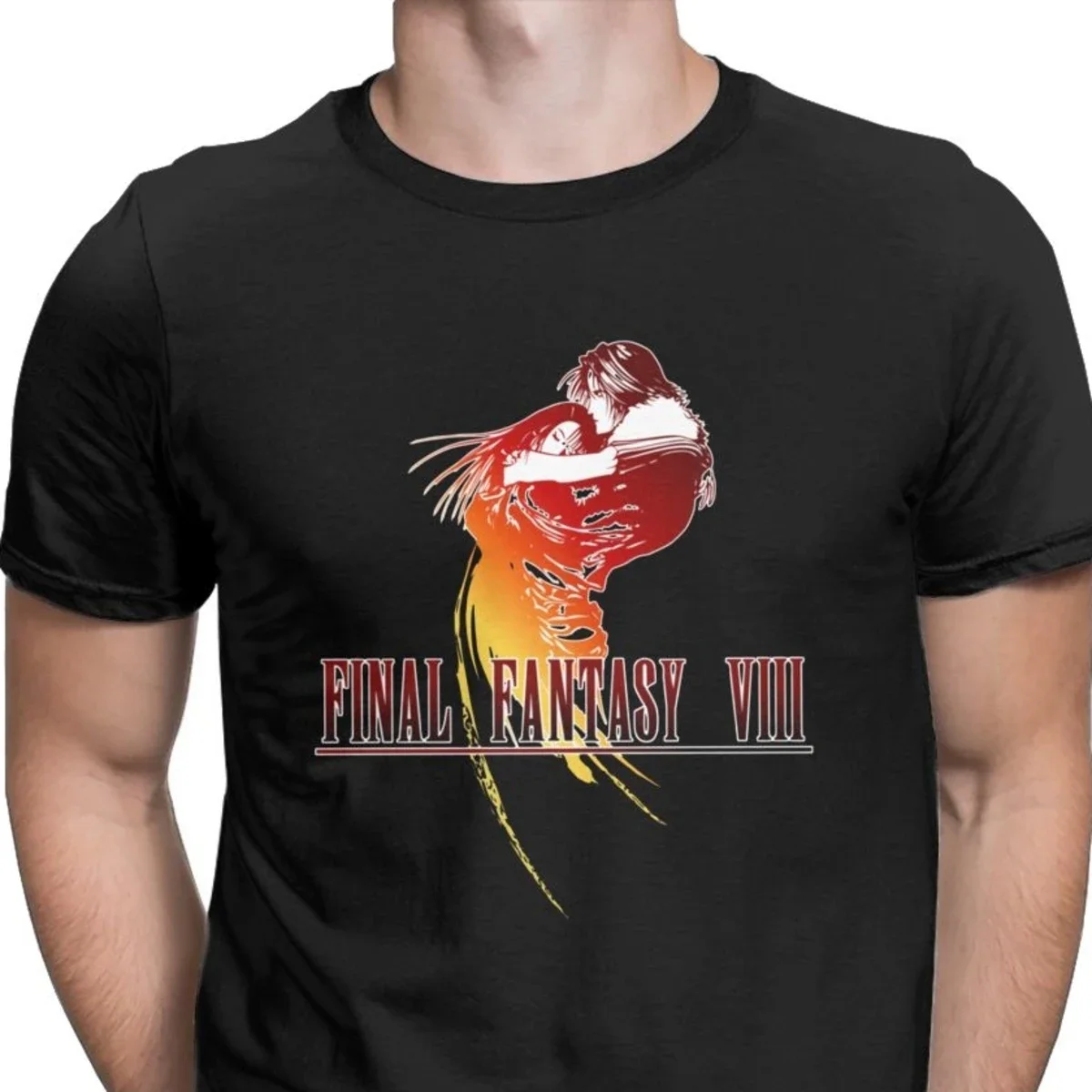 FF-VIII-Tshirts-Men-s-Leisure-Tee-Shirts-O-Neck-Final-Fantasy-Video ...