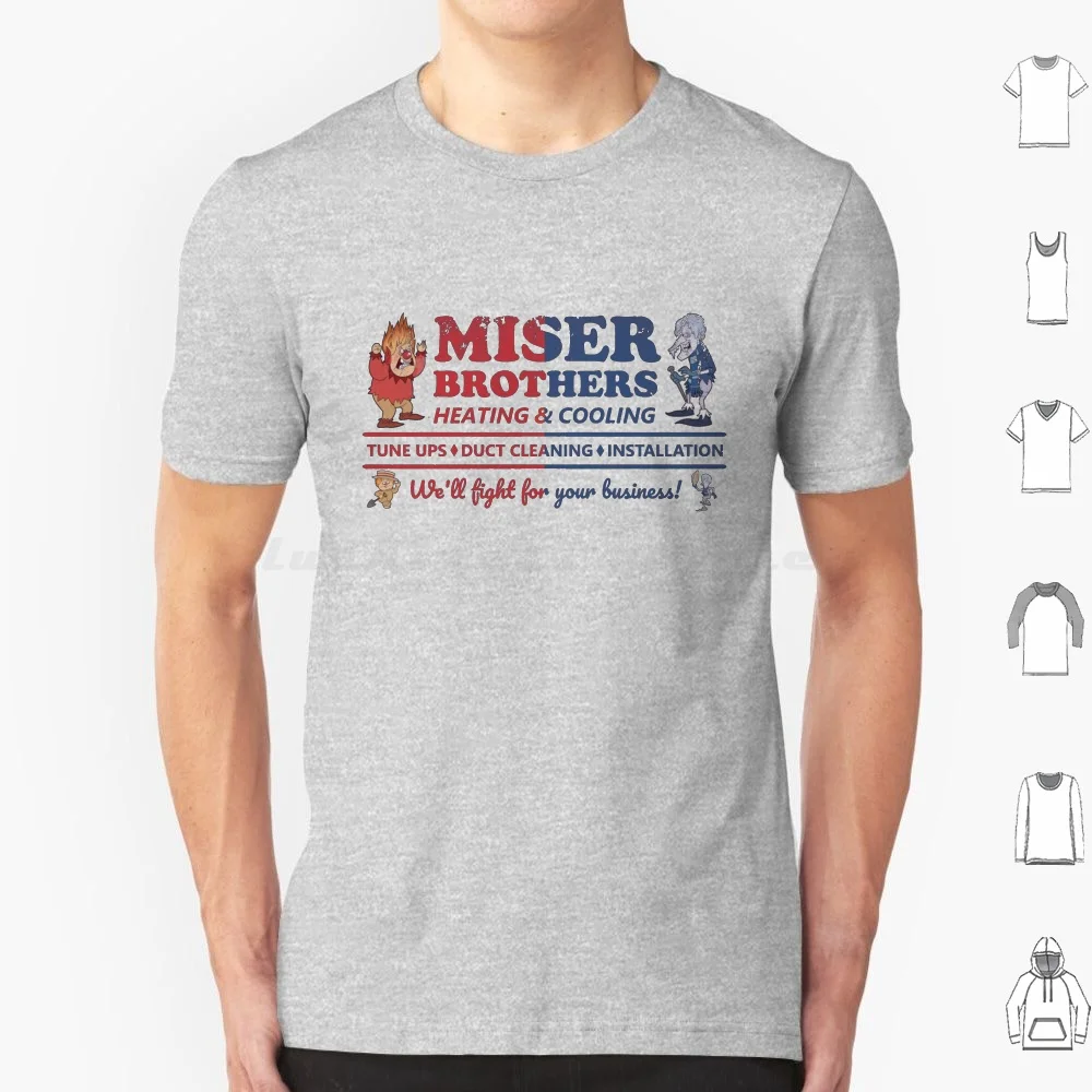 Miser-Brothers-Heating-And-Cooling-T-Shirt-6Xl-Cotton-Cool-Tee-Miser ...