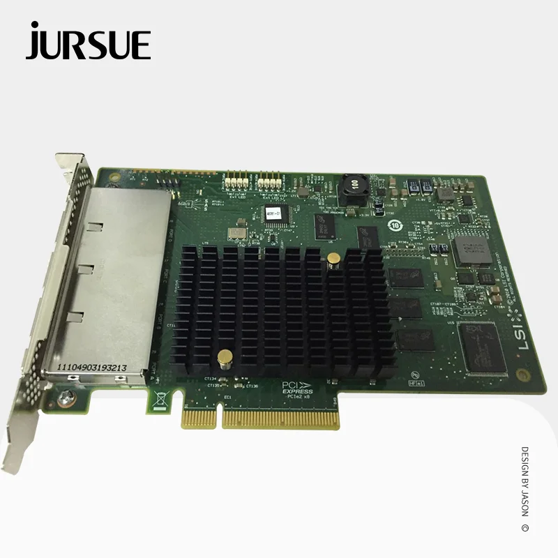 Lsi 9201 16e placa de controlador raid 6gbps 16 lane externo sas hba fw ...