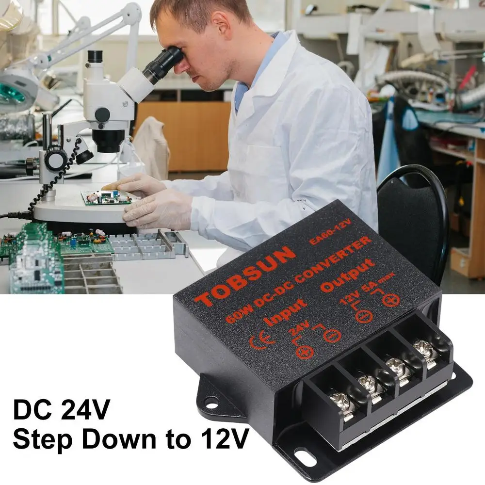 Generic 24 Volt To 12 Volt Converter 60W Dc Step Down 5a Converter ...