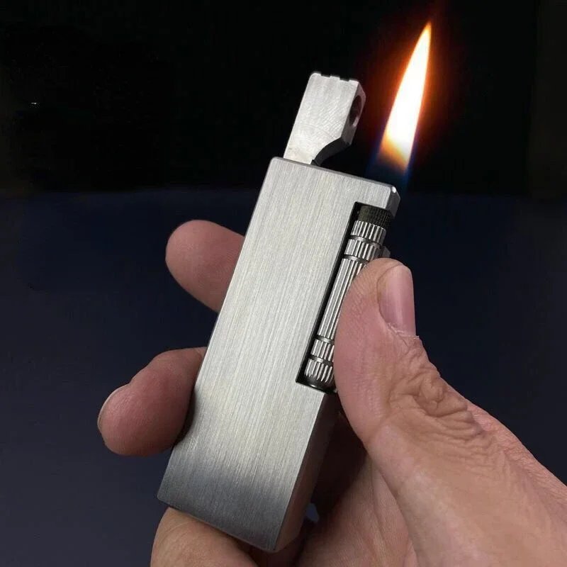 Side-Pulley-Titanium-Lighter-Retro-Slim-Narrow-Lift-Arm-Kerosene ...