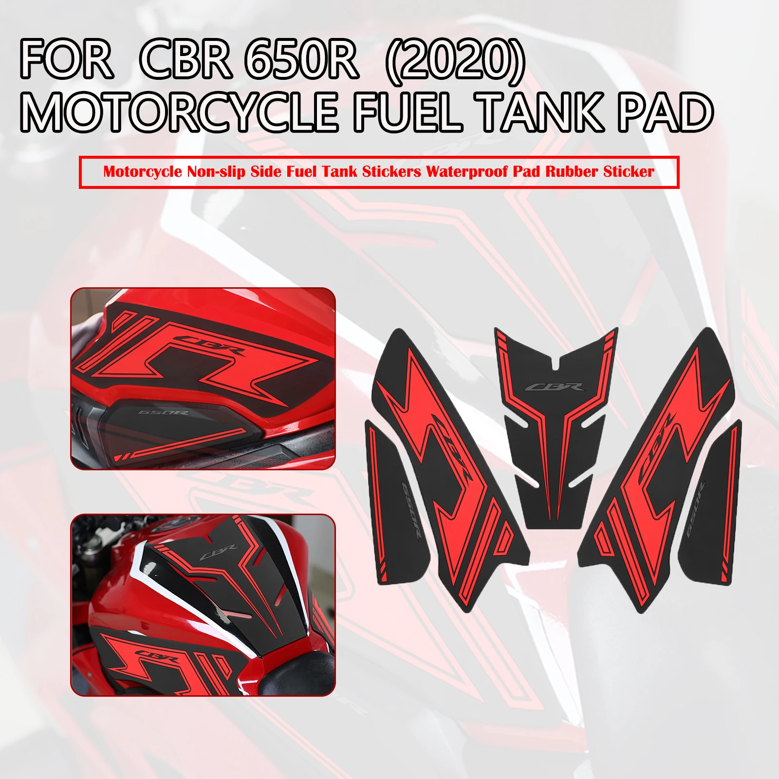 Motorcycle Fuel Tank Pads New Anti-slip Scratch-resistant Knee Sticker ...
