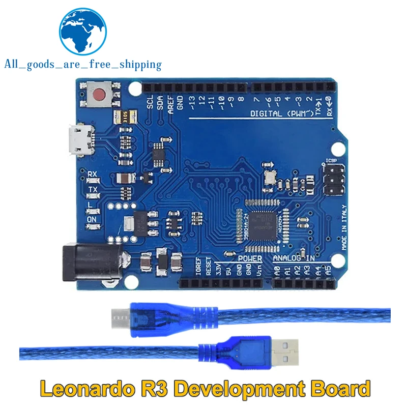 TZT-Leonardo-R3-Microcontroller-Original-Atmega32u4-Development-Board ...