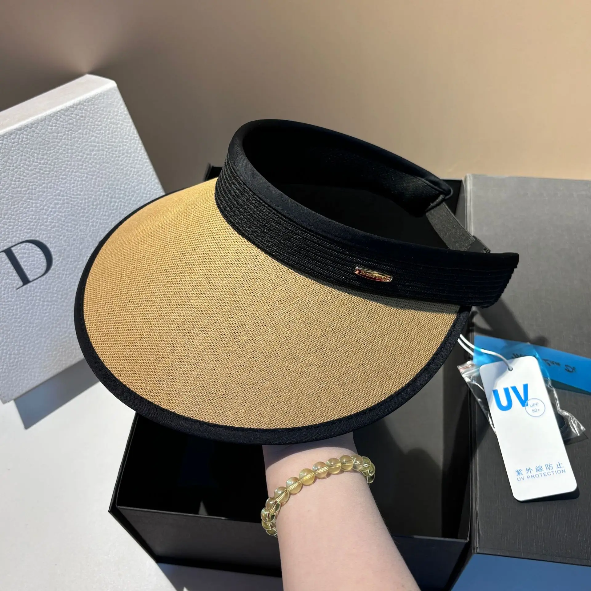 Sombreros de sol de lujo con protección solar de Panamá para mujer ...