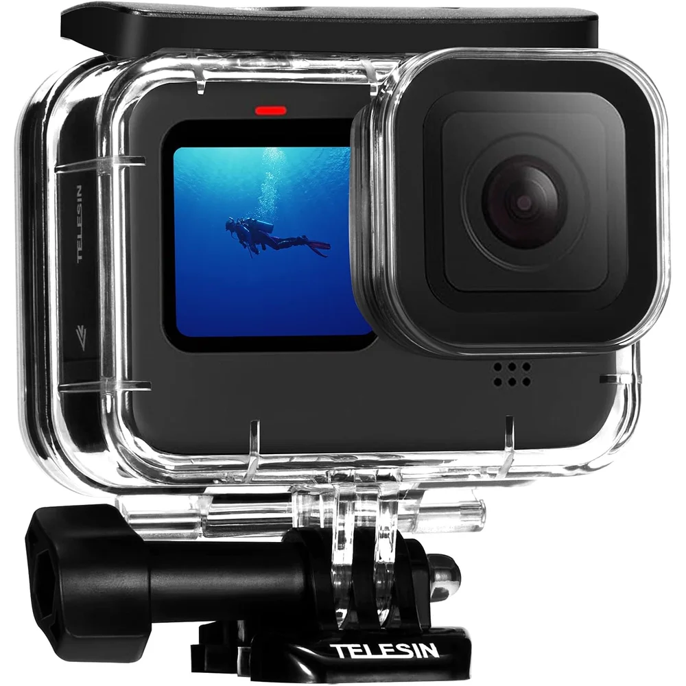 TELESIN Waterproof Case for GoPro Hero 13/12/11/10/9, 60M/196FT Deep ...