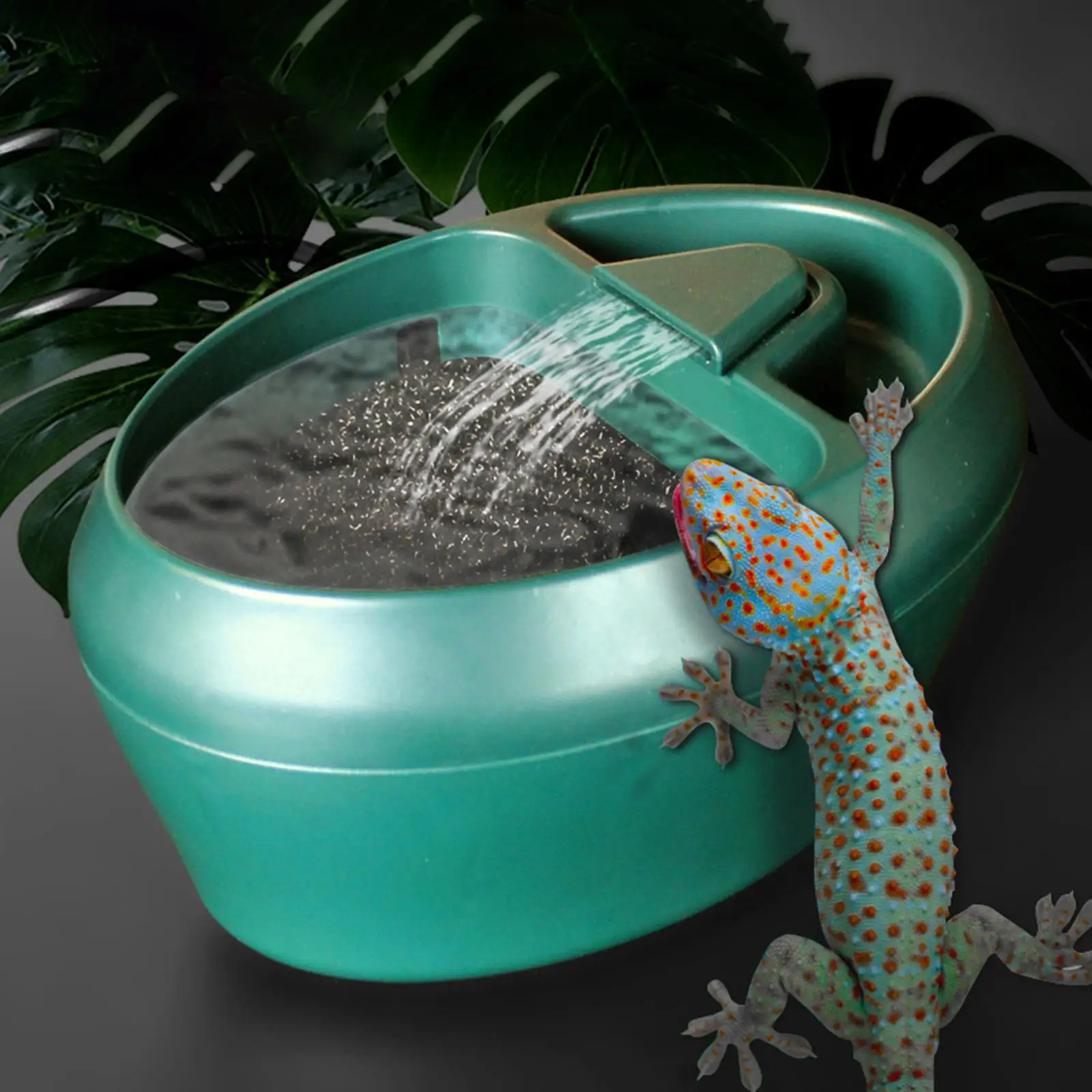 Reptile-Water-Dispenser-700ml-Reptile-Waterfall-Drinking-Fountain-Water ...