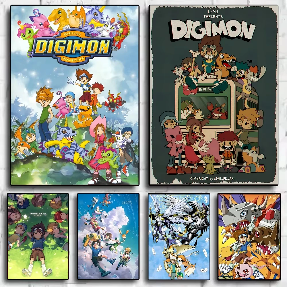 Anime Digital Monster Digimon Poster HD canvas painting home living ...