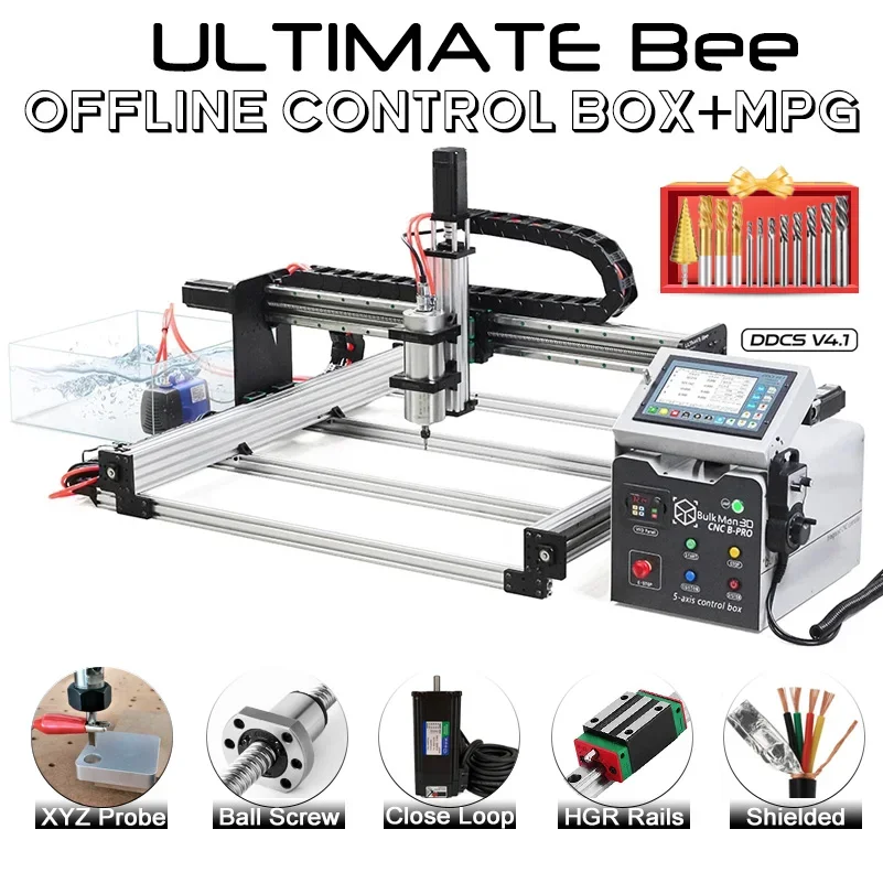 BulkMan-3D-ULTIMATE-Bee-CNC-Router-Full-Kit-with-4Axis-DDCS-V4-1 ...