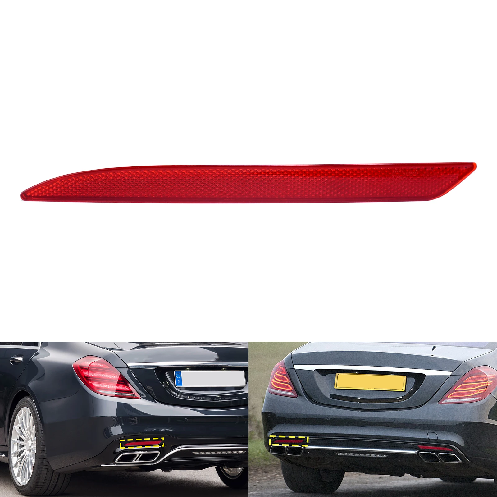 For 18-23 Mercedes A Class W177 AMG Rear Bumper Reflector Left Side ...