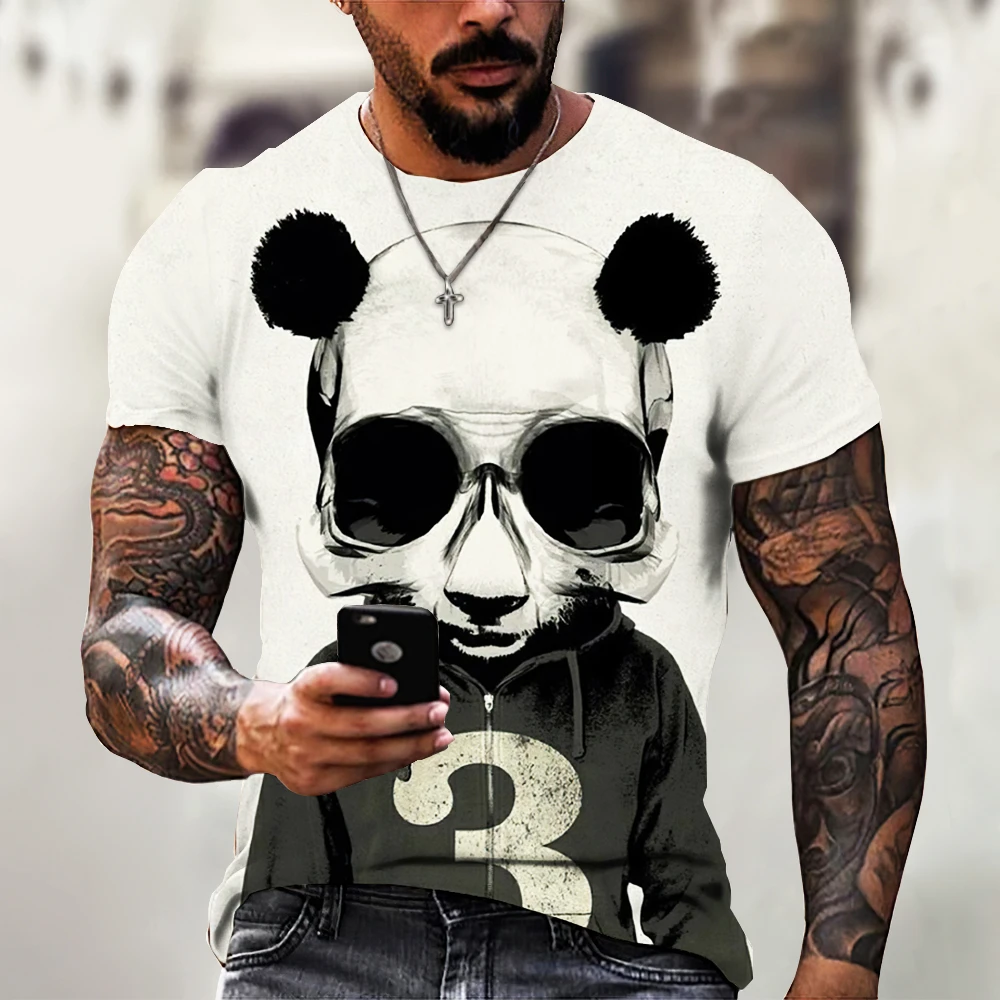 Panda Mens Printed Shirts | Men Tshirt Panda Print | Panda Fashion ...
