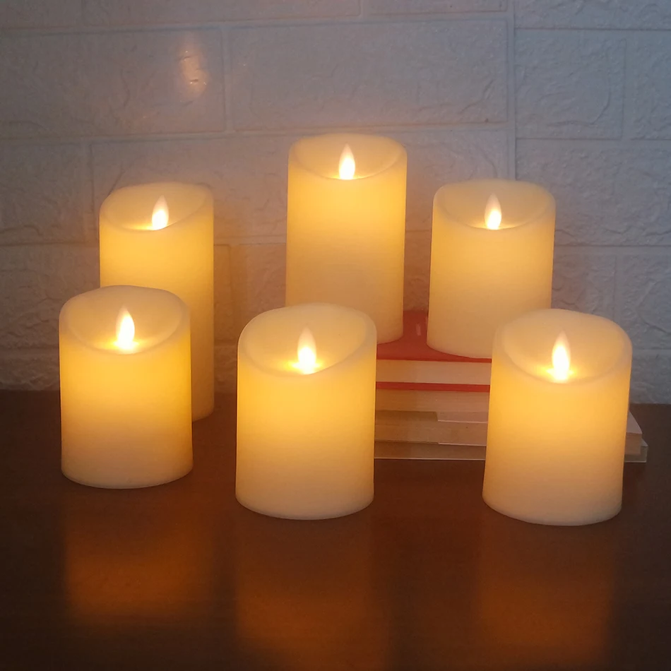 Flameless-LED-Pillar-Candles-Candle-Light-Table-Decoration-Christmas ...