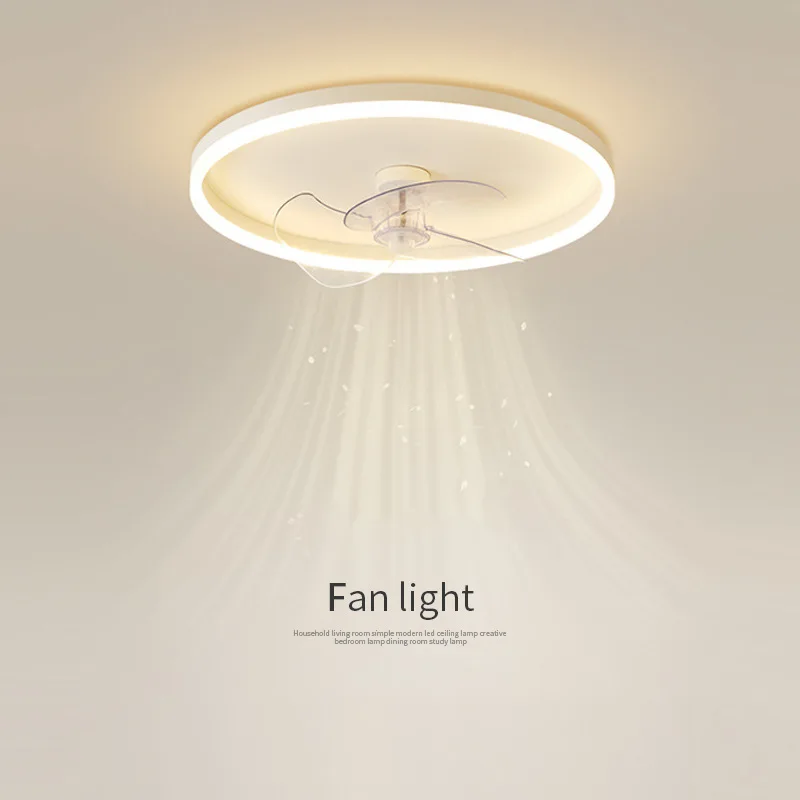 Invisible-Fan-Lamp-LED-Ceiling-Light-Bedroom-Light-round-Lamp-in-the ...