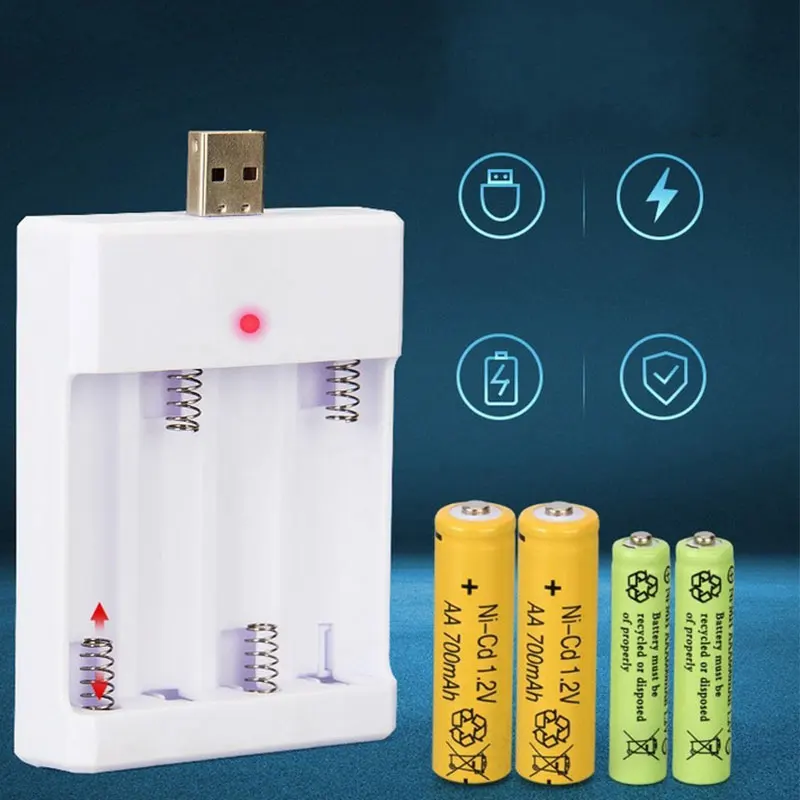 USB-AA-AAA-Battery-Charger-Ni-MH-Ni-Cd-rechargeable-battery-portable ...