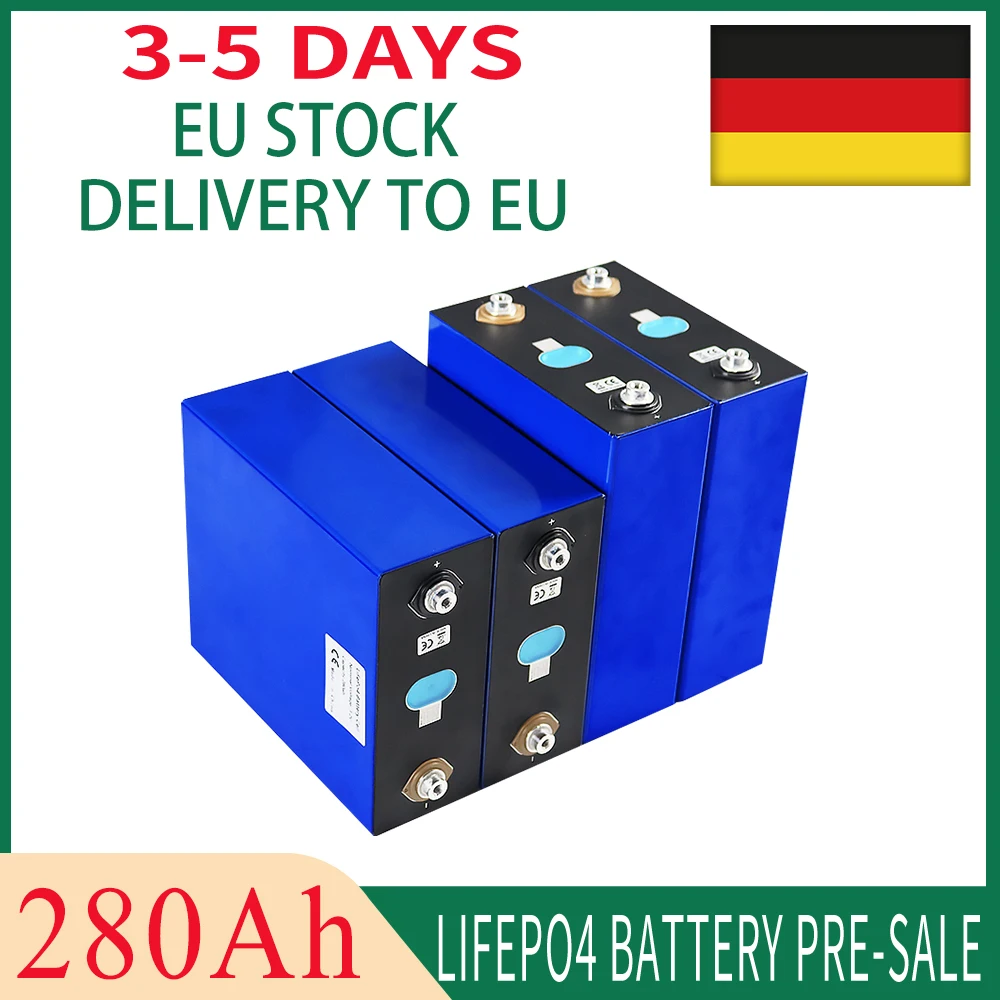 280Ah Lifepo4 Bateria Grau A 3.2V 4/16PCS DIY 12V 24V 48V bateria ...