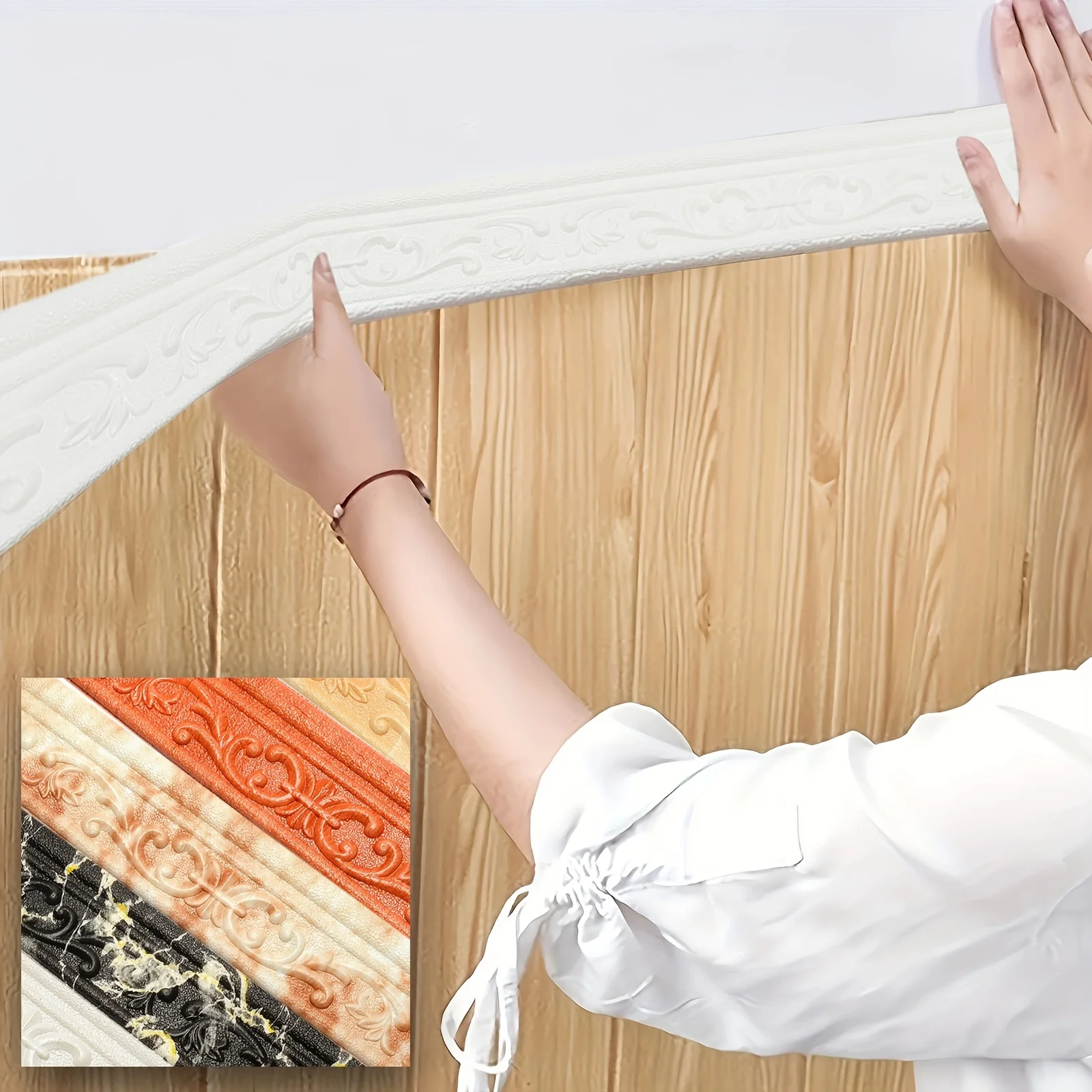 Patterned 3d Foam Edge Banding Frame Anti Collision Waterproof