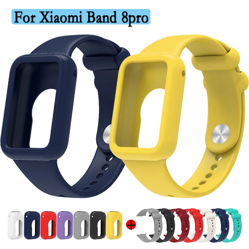 For-Xiaomi-Band-8pro-Strap-Set-Durable-Sport-Watchband-With-Watch-Case ...