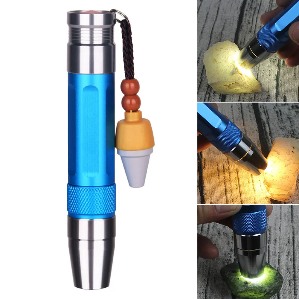 Rechargeable Jade Inspection Flashlight 365/395NM LED Torch Portable ...