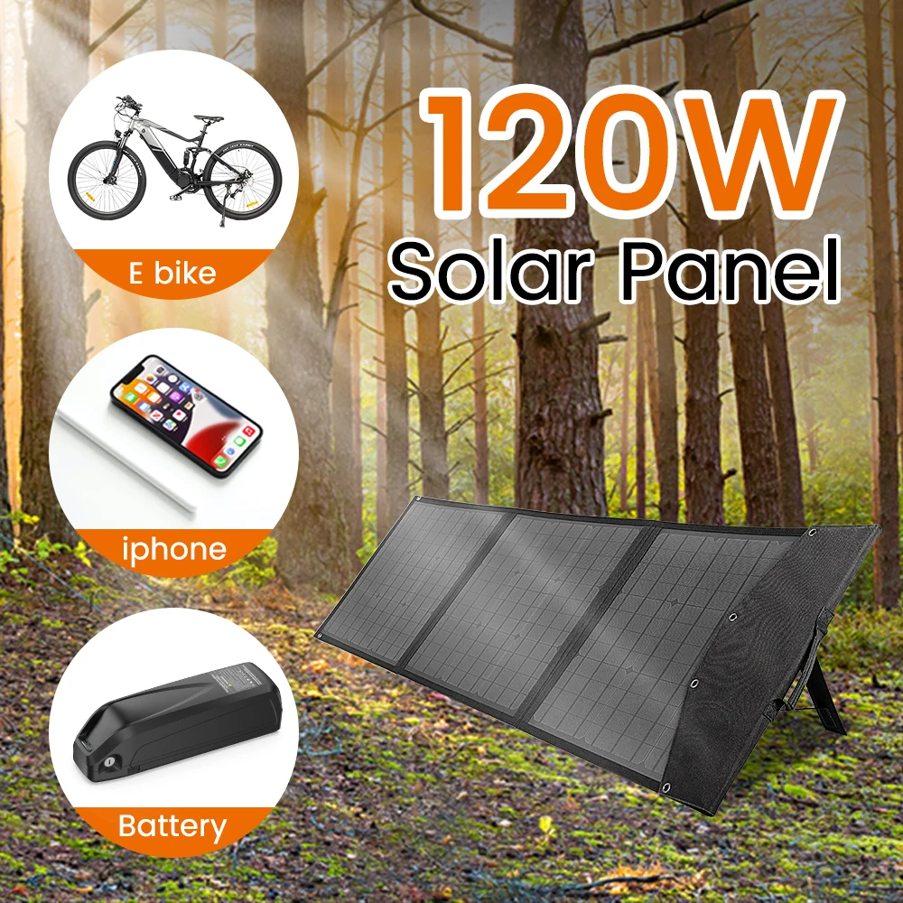 120W-Portable-Solar-Panel-Foldable-120-Watt-Charger-Kit-Flexible-Solar ...