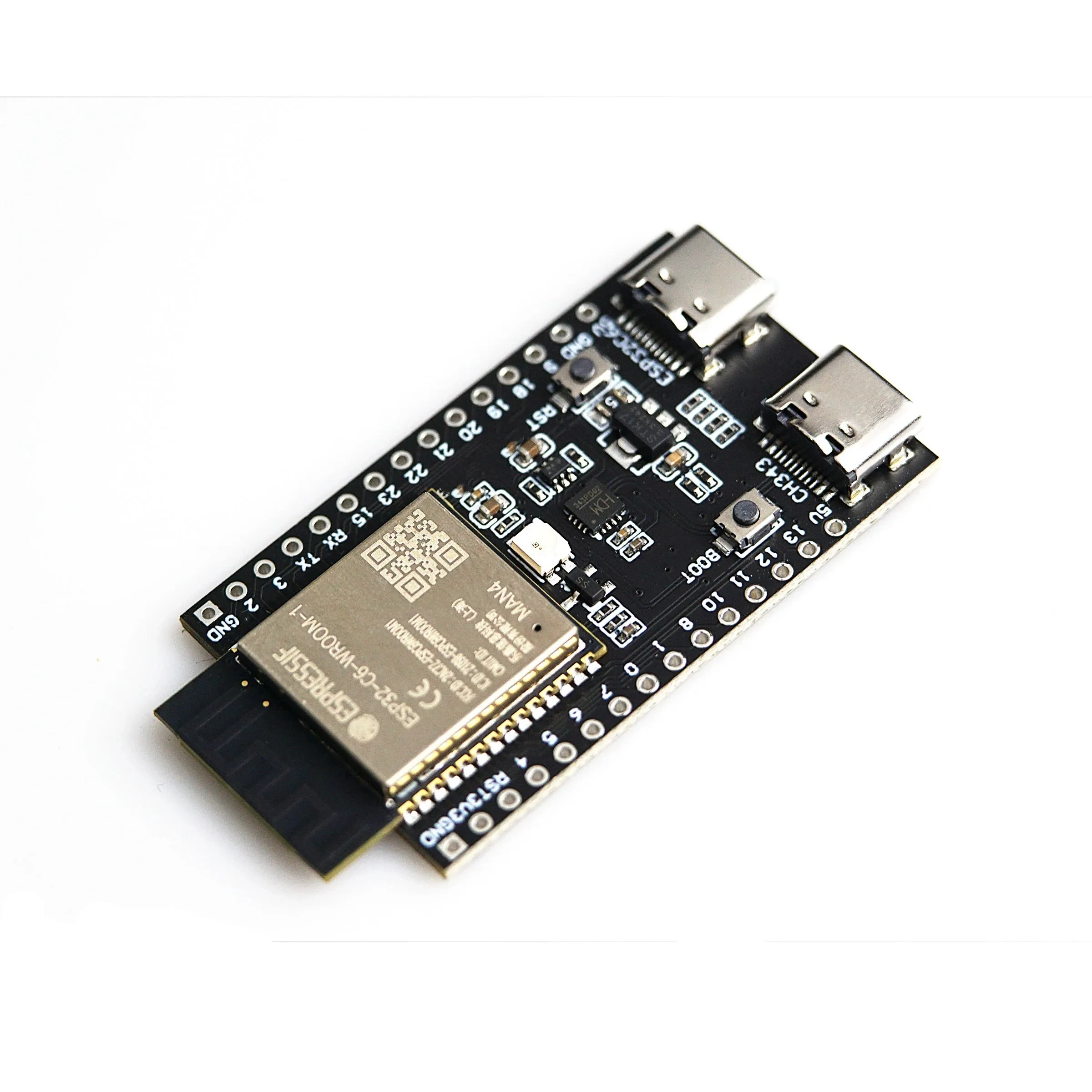 ESP32 C6 Development Board, Wi Fi6, Bluetooth 5, Zigbee, Thread Core ...