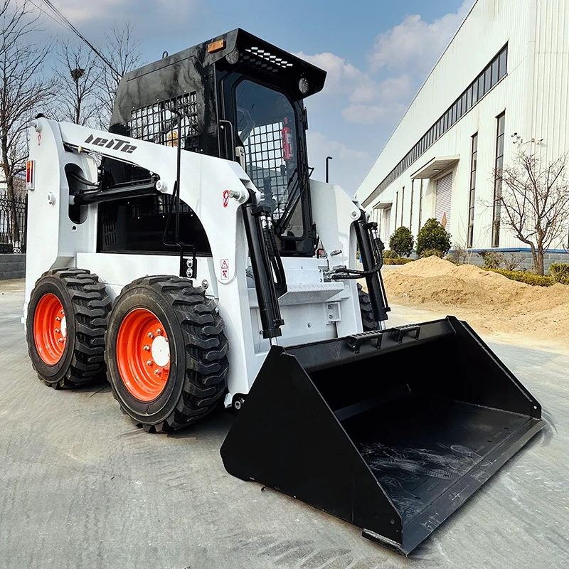 Mini small skidsteer Rubber tracked crawler type skid steer loader with ...