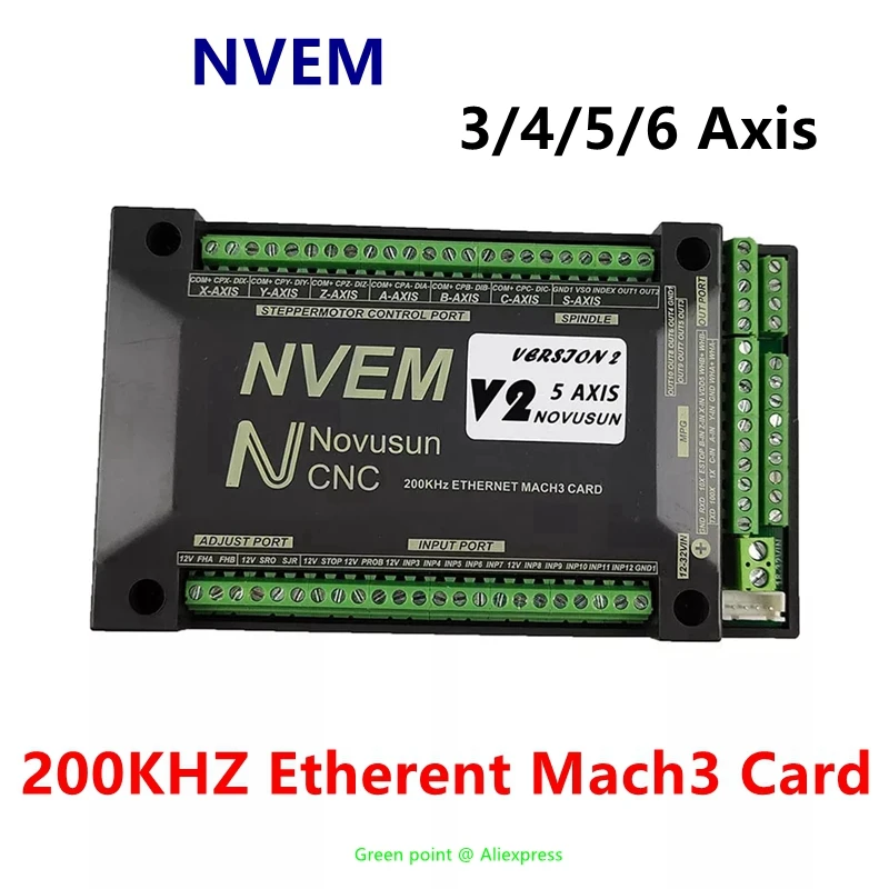 2022-Latest-Version-200KHz-NVEM-V2-CNC-Controller-3-4-5-6Axis-MACH3 ...