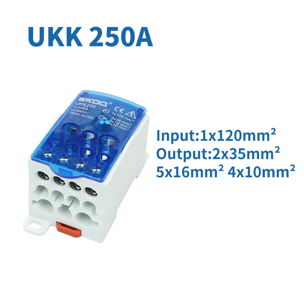 1Pc UKK250A UKK-250A Junction 1 In 11 Out Universal Wire Electrical ...