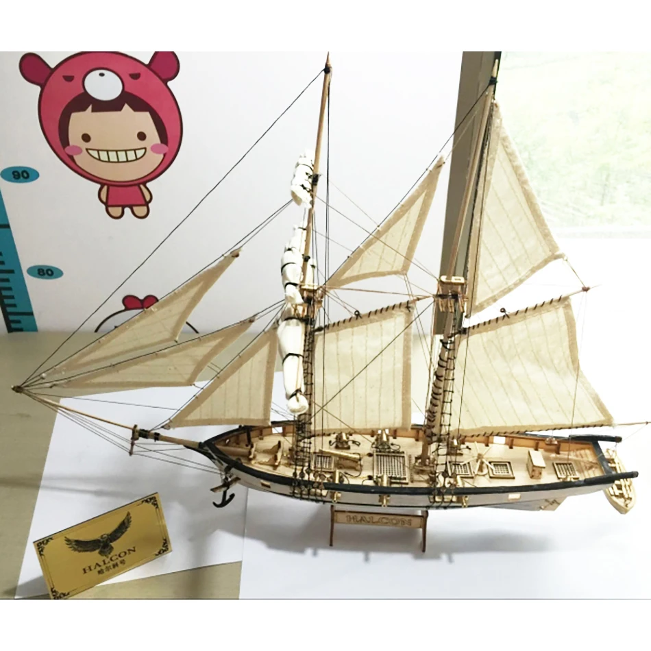 New-Version-Hobby-ship-model-Kits-Halcon-1840-CNC-Brass-Cannons ...