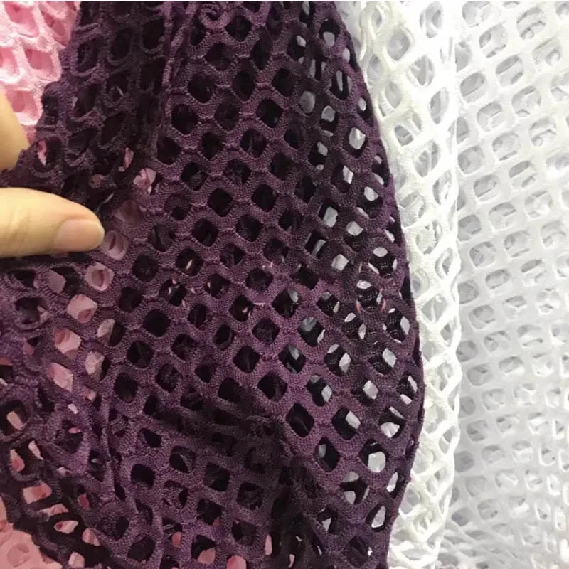 Elastic-Mesh-Fabric-Hollow-out-Large-Diamond-Knitted-Fishing-Mesh ...