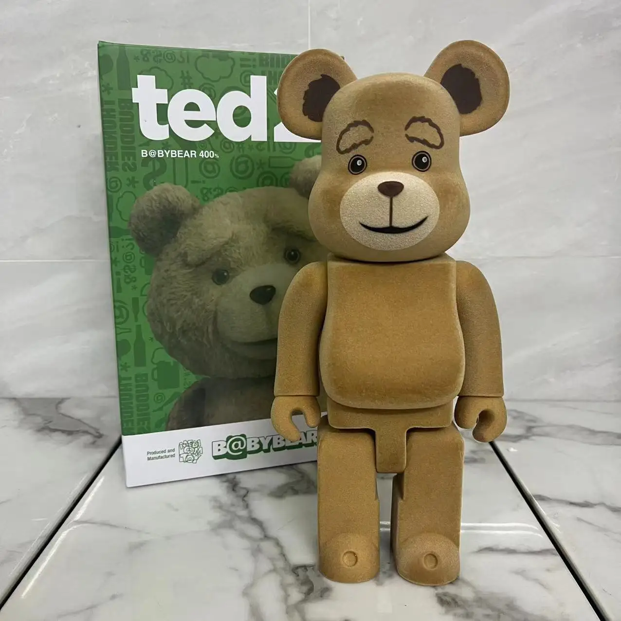 Free Shipping Bearbrick 400% Flocking Vinyl Anime Cartoon Character ...
