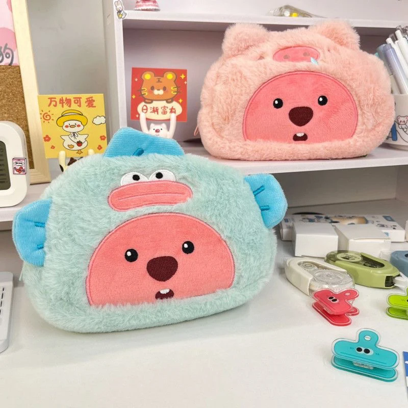 Kawaii-Loopy-Beaver-Makeup-Bag-Anime-Sanrio-Plush-Lotso-Pen-Bag-Large ...