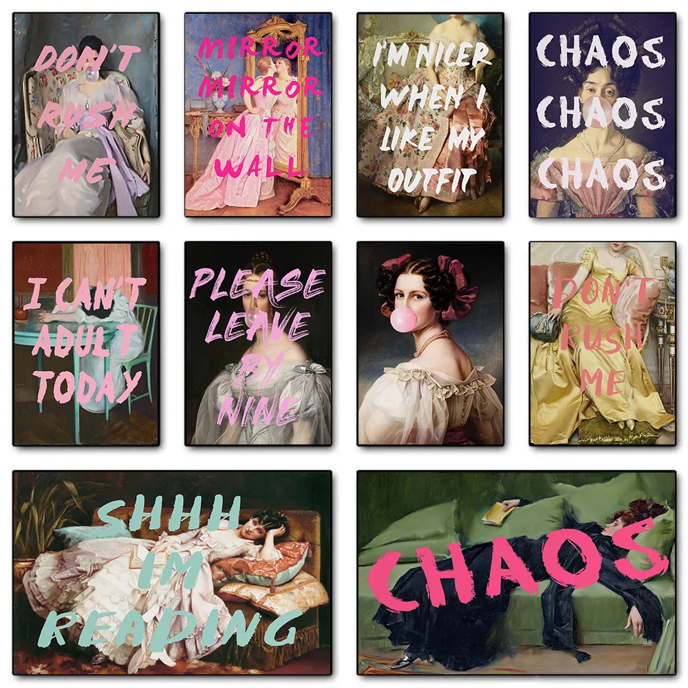 Funny-Renaissance-Artwork-Shhh-I-m-Reading-Bubble-Gum-Lady-Portrait ...