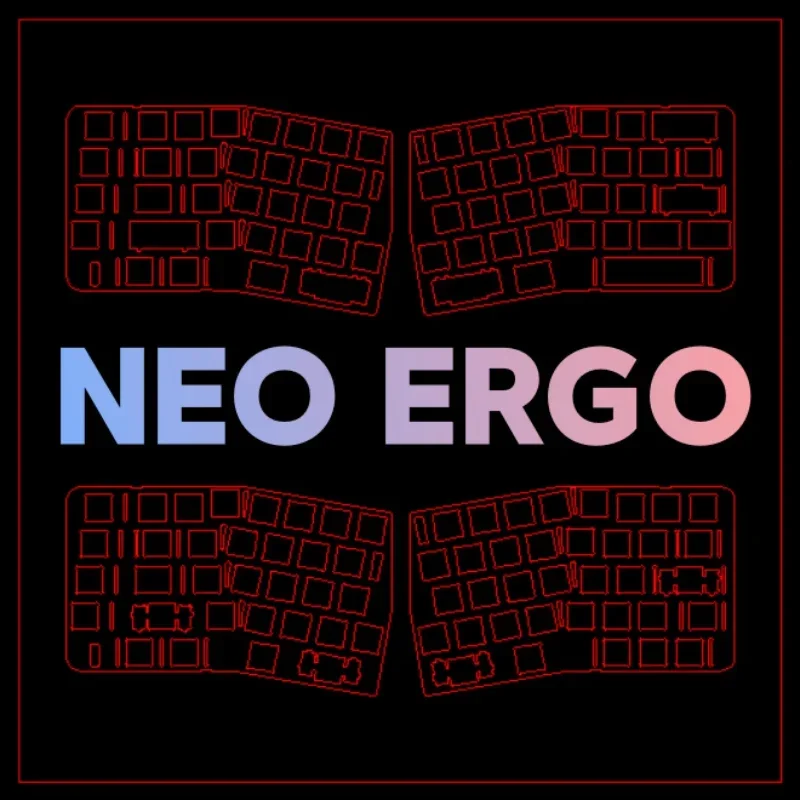 Teclado-mec-nico-Neo-Ergo-personalizado-Placa-de-posicionamento-PP-PC ...