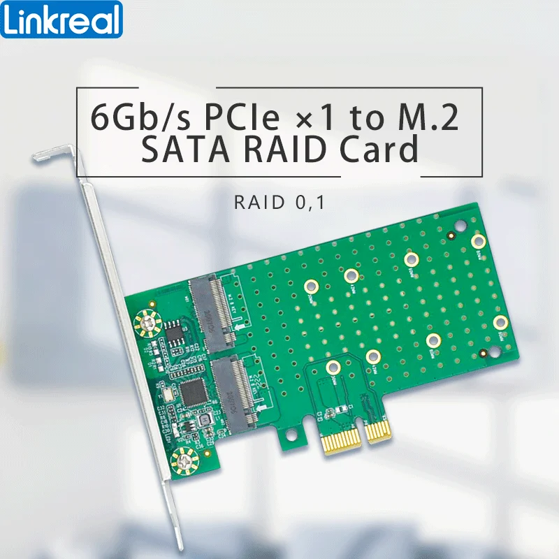 Linkreal-pcie-2-0-para-2x-m-2-ngff-sata-raid-controlador-cart-o-com ...