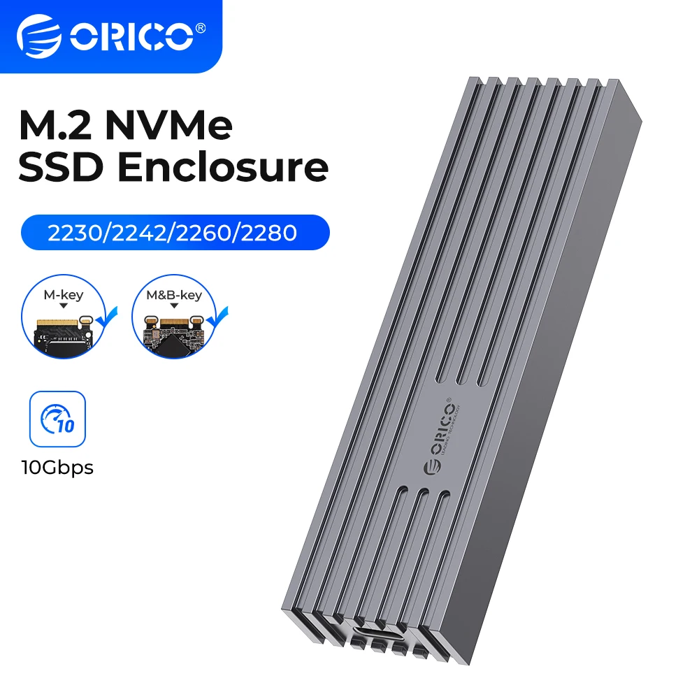 ORICO-40Gbps-M-2-SSD-Enclosure-PCIe3-0x4-Aluminum-M2-External-Case ...